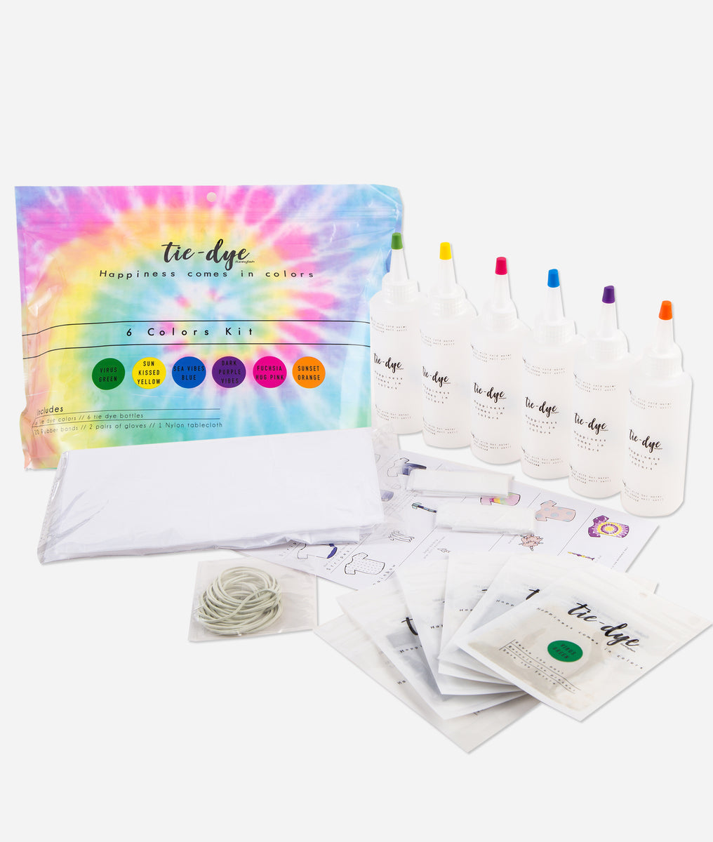 6 Colors Tie Dye Kit – FunkyFish