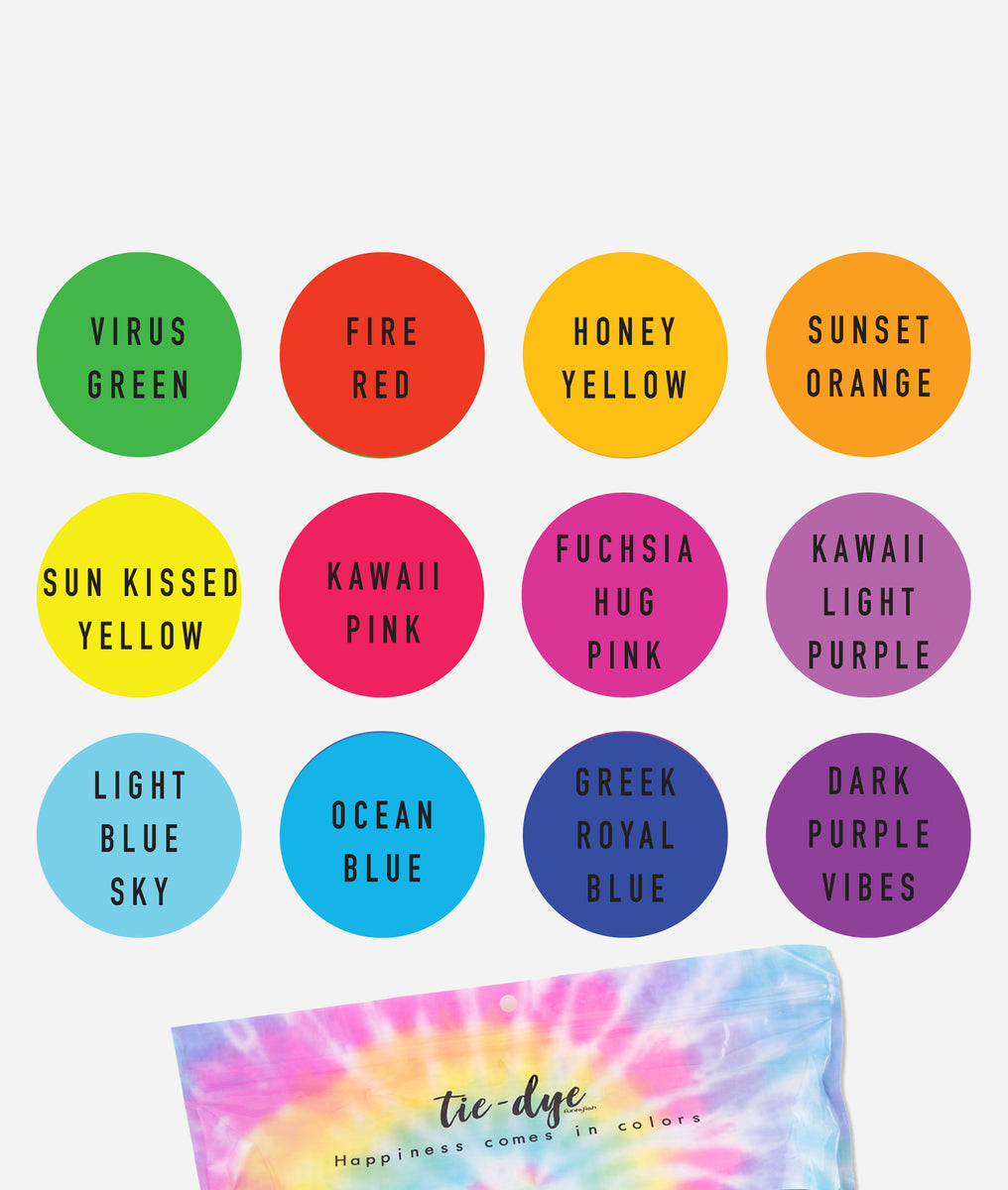 12 Colors Tie Dye Kit – FunkyFish